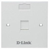 Dlink Single Faceplate with Shutter & ID Plate – 86*86 mm – White ...