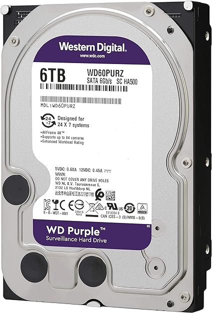 WD Purple 6TB Surveillance Internal Hard Disk Drive – Newzon Digital