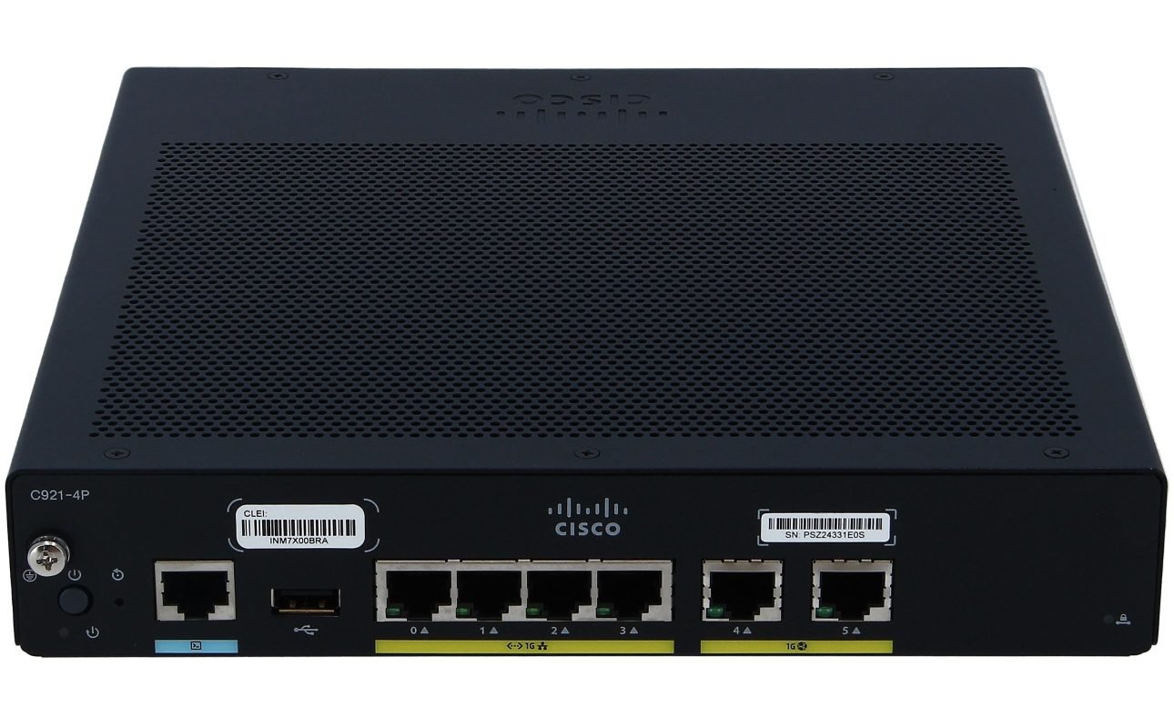Cisco 921 Gigabit Ethernet security router C921-4P